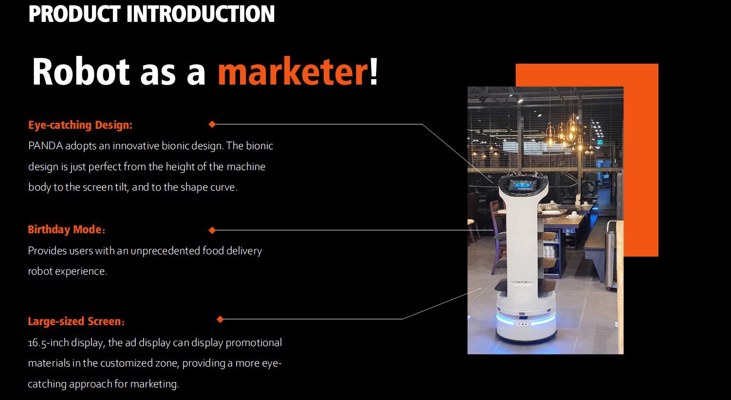 Reeman 새로운 지능형 음식 배달 로봇 Panda - Reeman news - 뉴스 - Shenzhen Reeman ...